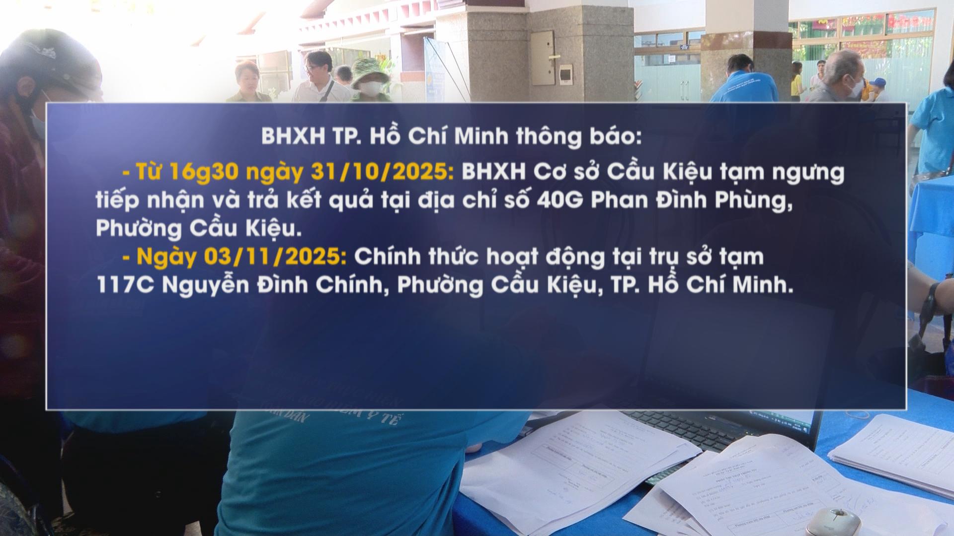 Ho Chi Minh şehrindeki bazı Sosyal Güvenlik kuruluşları Kasım 2025'ten ...