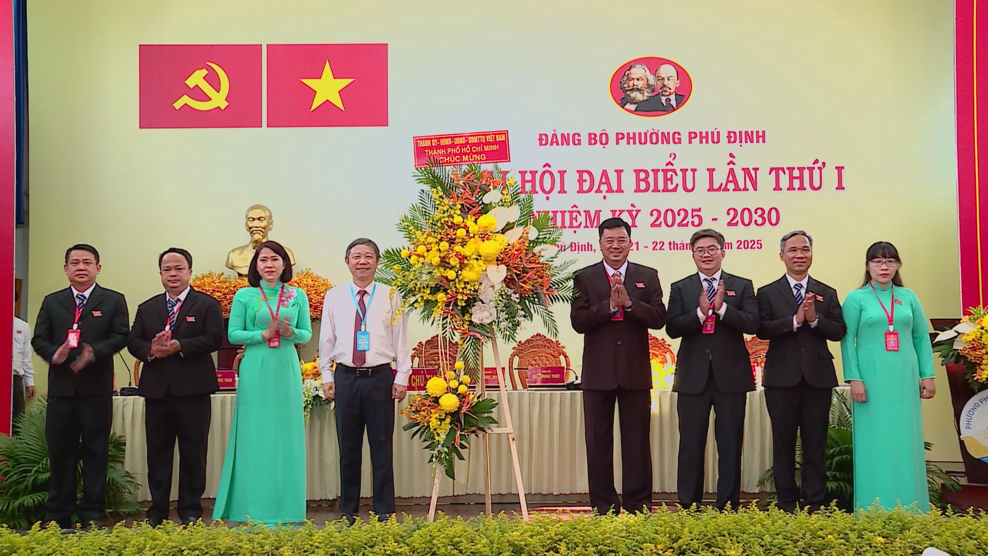 Đại hội đại biểu Đảng bộ phường Phú Định lần thứ I nhiệm kỳ 2025-2030