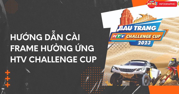 Infographic: Hướng dẫn cài frame hưởng ứng HTV Challenge cup