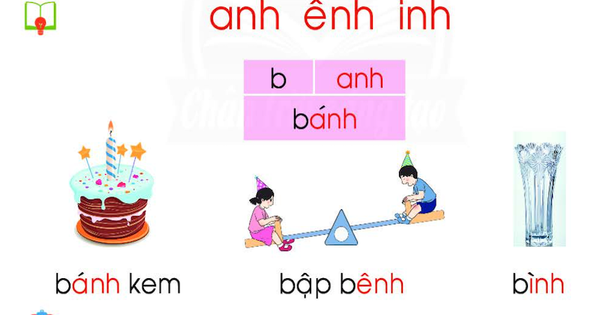 Tiếng Việt lớp 1 - Bài 91: Các vần anh, ênh và inh